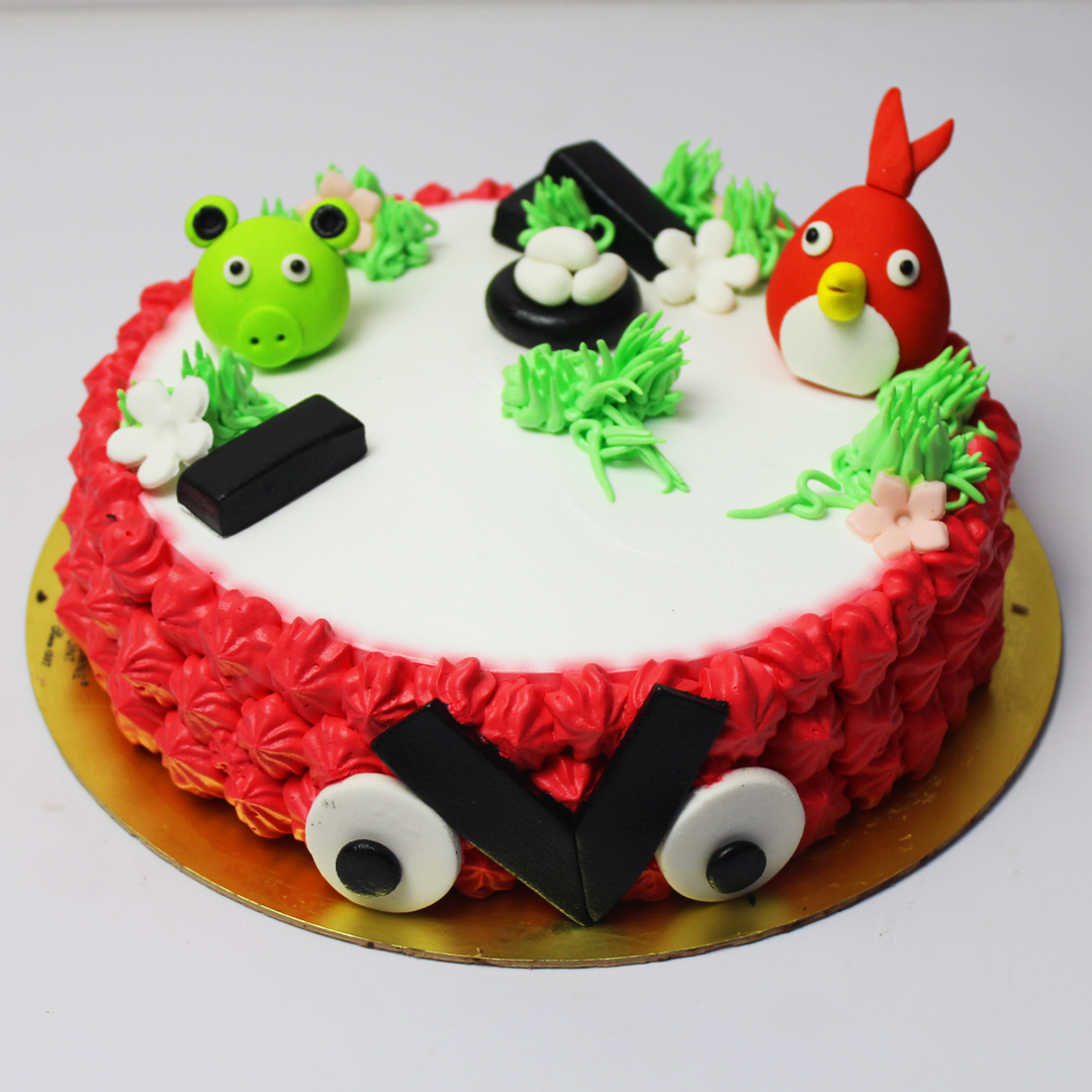 Angry Bird Themed Cake – Brownie Point India